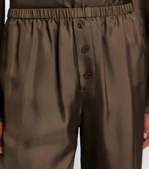 RÓHE Silk Wide-leg Pants