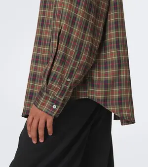 Acne Studios Plaid Flannel Shirt