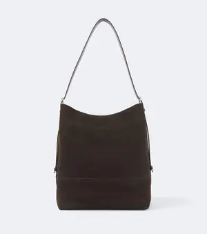 LEMAIRE Belted Leather Tote Bag - Brown