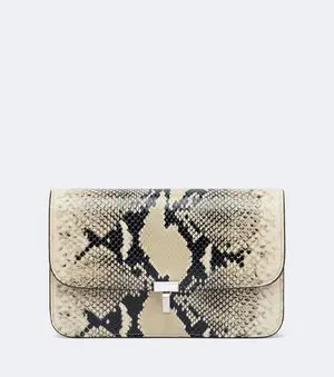 TOTEME T-lock Snake-effect Leather Crossbody Bag