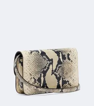 TOTEME T-lock Snake-effect Leather Crossbody Bag