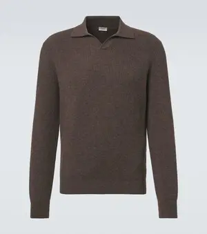 Agnona Cashmere Polo Sweater - Brown