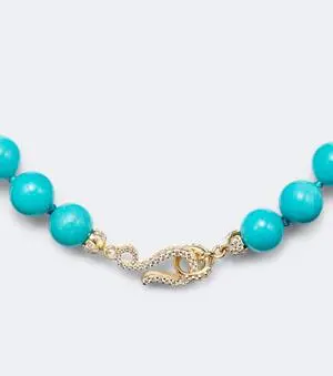 SUZANNE KALAN 18kt Necklace With Amazonites And Diamonds