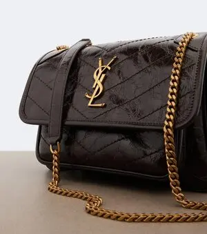 Saint Laurent Niki Small Leather Shoulder Bag