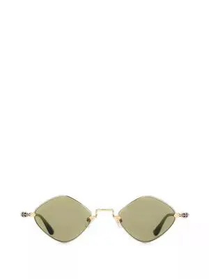 Chrome Hearts Diamond Dog Geometric-frame Sunglasses - Silver