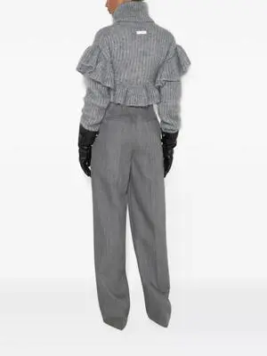 Elisabetta Franchi Belted Pleated Trousers