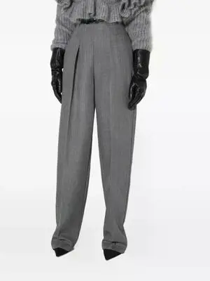 Elisabetta Franchi Belted Pleated Trousers