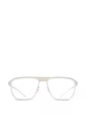 Mykita Walker Square-frame Glasses - Silver
