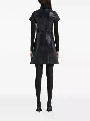 COURREGES Vinyl Patch-pocket Mini Dress