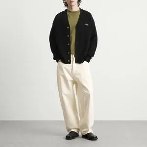 Drole De Monsieur Logo Wool Cardigan