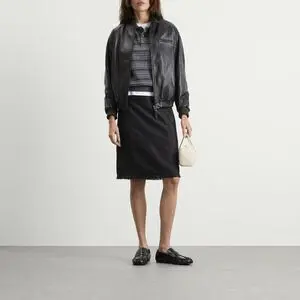 DUNST Collared Striped Sweater