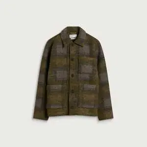 Universal Works Techno Melton Check Tag Jacket