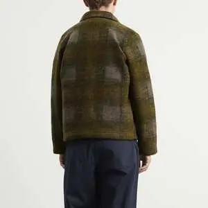 Universal Works Techno Melton Check Tag Jacket