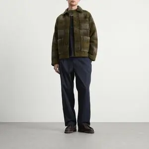 Universal Works Techno Melton Check Tag Jacket