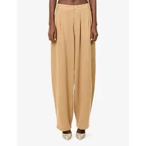 DARKPARK Phebe Wide-leg Cashmere Wool Trousers