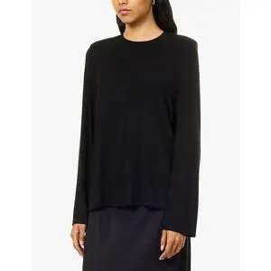 Dissh Reni Padded-shoulder Modal-blend Top