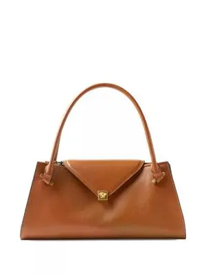 Versace Severine Leather Shoulder Bag - Brown