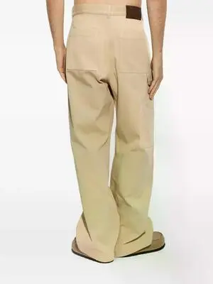 Loewe Embroidered-logo Cotton Trousers