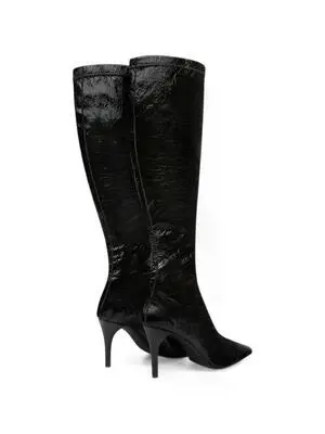 COURREGES Crinkled Toe-cap Boots