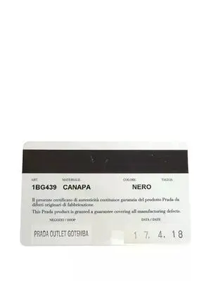 Prada 2013-2026 Small Canvas Canapa Logo Tote Satchel - Black