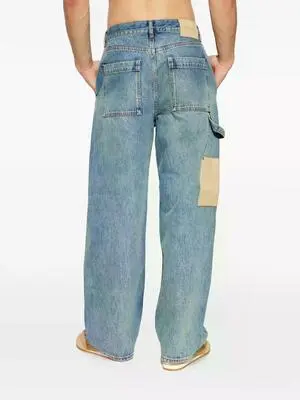 Loewe Washed-denim Straight-leg Jeans