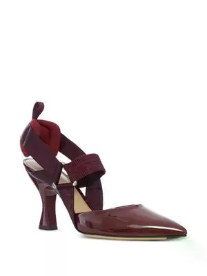Fendi Colibrì Patent-leather Slingback Pumps