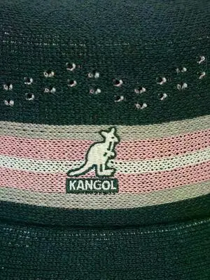 KANGOL Embellished Striped Bucket Hat