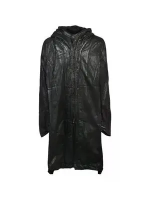 JULIUS Waxed Denim Coat - Black