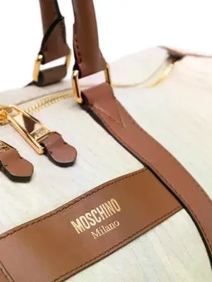 Moschino Jacquard Duffle Bag