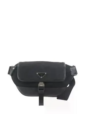 Prada 2013-2026 Saffiano Trimmed Tessuto Belt Bag