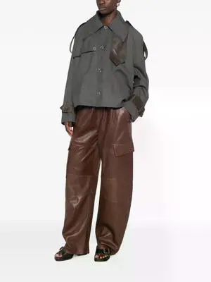 PETAR PETROV Leather Cargo Pants
