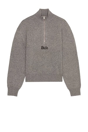 Rhude Quarter Zip Knit Top