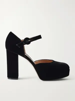 GIANVITO ROSSI 70 Velvet Pumps