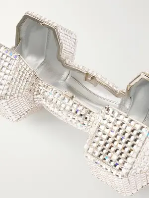 Judith Leiber Disco Crystal-embellished -tone Clutch
