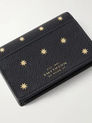 Smythson Panama Printed Leather Wallet