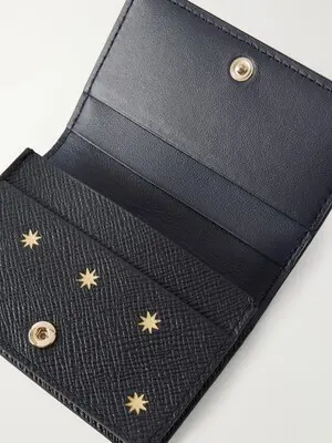 Smythson Panama Printed Leather Wallet