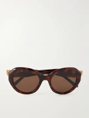 Loewe Coil Cat-eye Acetate Sunglasses