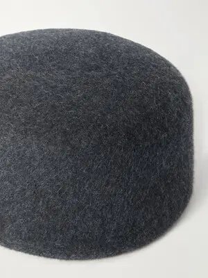 GIGI BURRIS MILLINERY Lauren Wool-felt Flat Cap