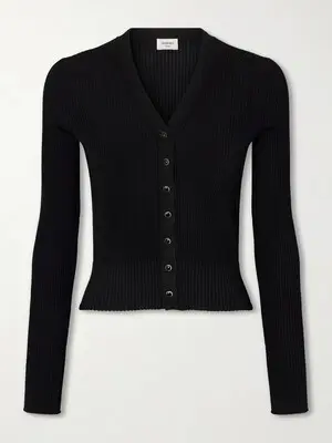 Saint Laurent Ribbed Cardigan