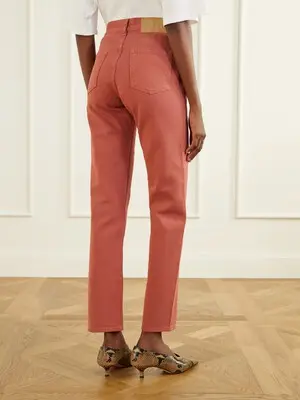 BLAZÉ MILANO Clapotis Maline Mid-rise Wide-leg Jeans - Pink