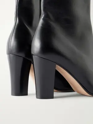 THE ROW Cindy Leather Ankle Boots