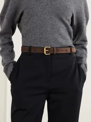 THE ROW Geo Suede Belt