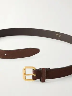 THE ROW Geo Suede Belt
