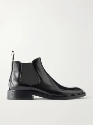 THE ROW Gable Leather Ankle Boot