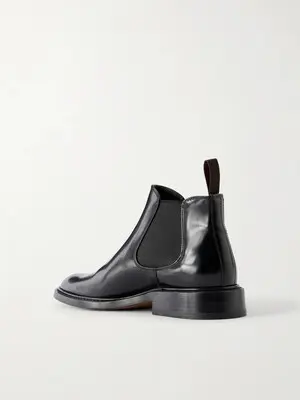 THE ROW Gable Leather Ankle Boot