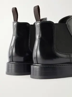 THE ROW Gable Leather Ankle Boot