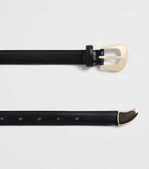 Claudie Pierlot Smooth Leather Belt