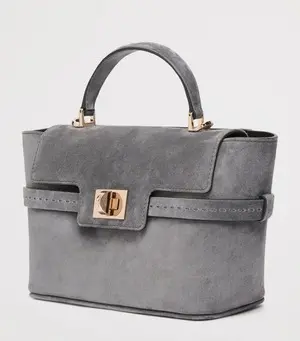 Max Mara Suede Margaux Top-handle Bag