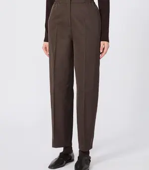 Max Mara Satin Straight Tailored Trousers