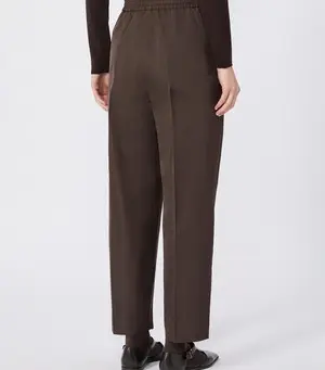 Max Mara Satin Straight Tailored Trousers